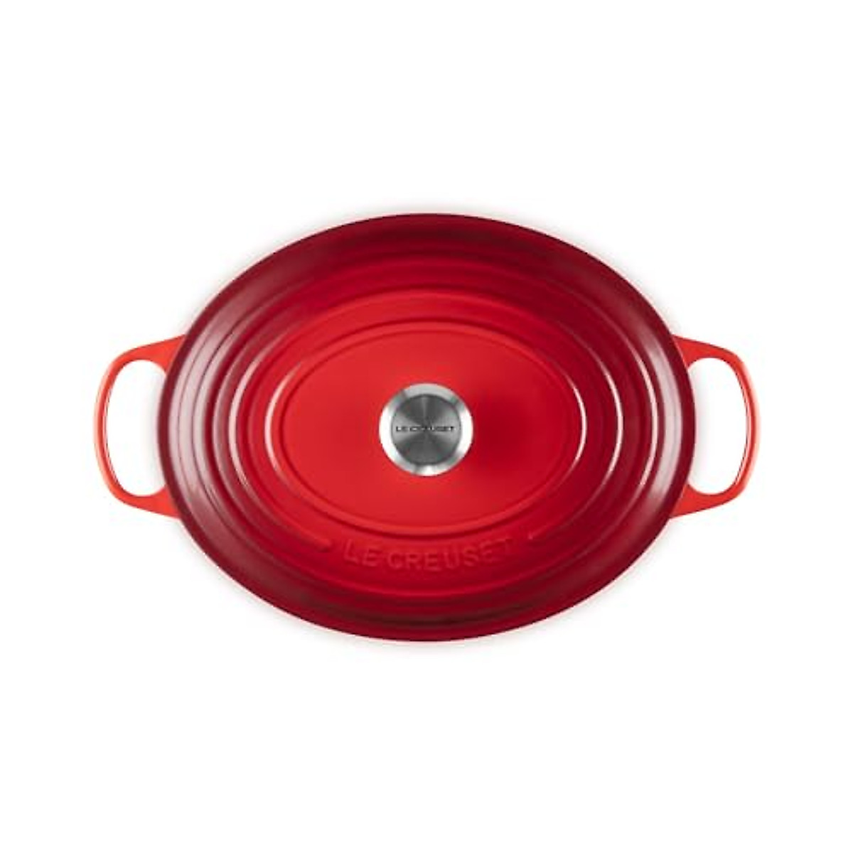 Le Creuset Enameled Cast Iron Signature Oval Dutch Oven, 8 qt., Cerise