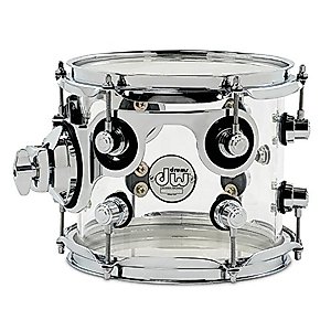 DW Drum Set Rack Tom, Acrylic (DDAC0708STCL)