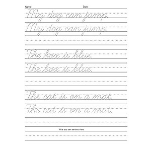 Cursive Handwriting Workbook For Kids: Cursive for beginners workbook. Cursive letter tracing book. Cursive writing practice book to learn writing in cursive