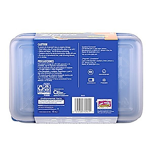 Ziploc Container with One Press Seal, Large Rectangle, 2 ct