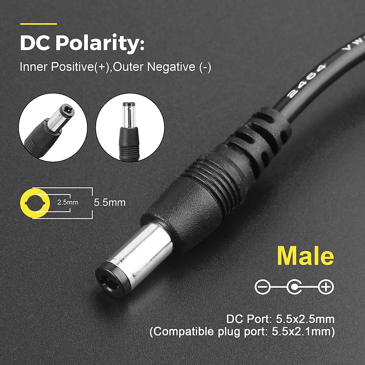 LeTaoXing AC DC 12V 800mA Power Supply Security Camera AC/DC Power Adapter 12V 0.8A 5.5mm x 2.1mm 9.6 Watt 12Volt