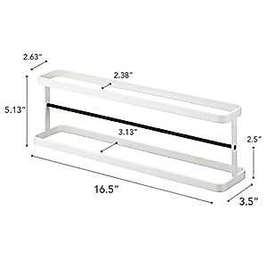 Yamazaki Freestanding Slim-Profile Organizer Home Slipper Rack, One Size, White