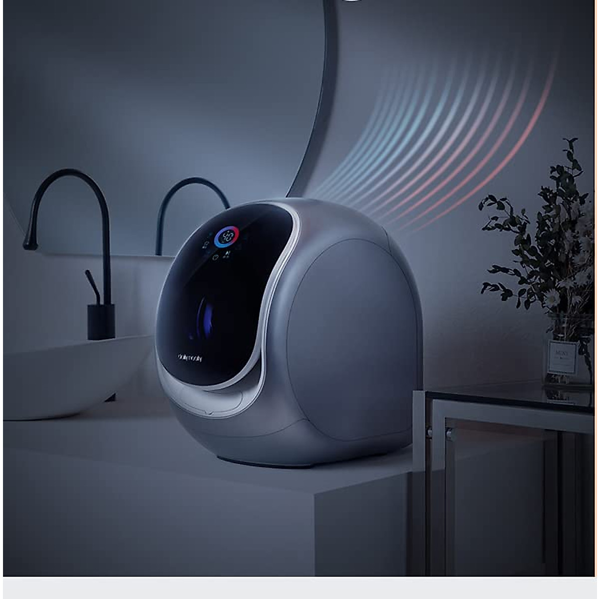 Underwear and Underwear Washing Machine All-in-one Washing and Drying Machine High-Temperature Boiling Space Capsule Opening and Closing Design Drum Washing Machine (Detergent * 5) ()