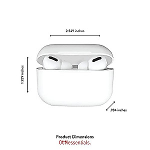 OTM Essentials Officially Licensed University of Michigan Wolverines Earbuds Case - White - Compatible with AirPods PRO