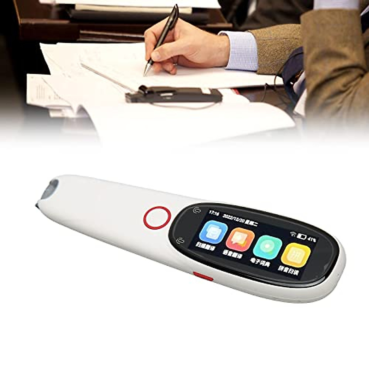OCR Pen Scanner and Reader, 134 Language Translator Device Dictionary Pen, Online & Offline Use Scanner Translation Pen with LCD Touchscreen, Translation Pen for Students Dyslexia