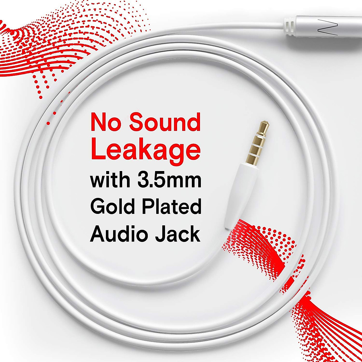 Symphonized Save 10% on NRG X Wired Earbuds with Microphone with 90% Noise Cancelling White & Blue Set