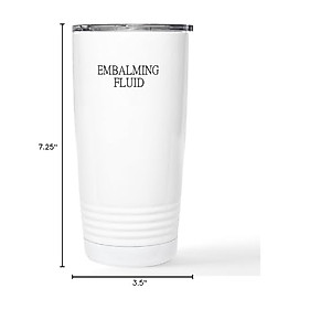 CafePress Embalming Fluid Stainless Steel Travel Mug 20 oz. Insulated Stainless Steel Coffee Tumbler