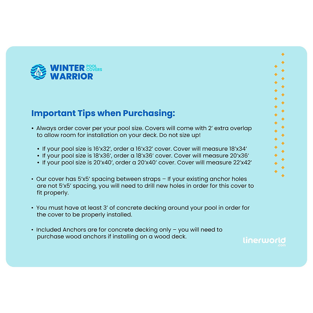 Winter Warrior Mesh Inground Safety Pool Cover - - for 16'x32' Pool - Green