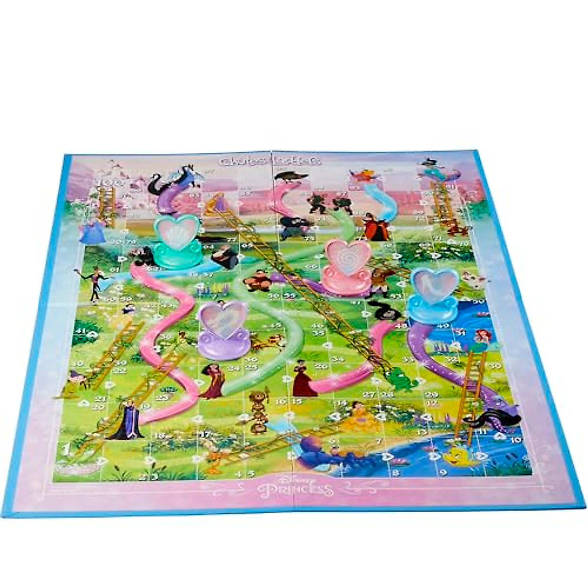 Hasbro Gaming Chutes and Ladders: Disney Princess Edition Board Game for Kids Ages 3 and Up, Preschool Game for 2-4 Players (Amazon Exclusive)