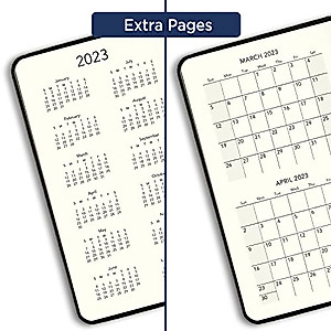 AT-A-GLANCE 2023 Daily Planner, Plan. Write. Remember, 5" x 8-1/4", Small, Pocket, Black (70680005)