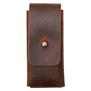 Hide & Drink, Leather Riveted Swiss Knife Case, Holster, Protector, Hiking & Camping Essentials, Handmade :: Bourbon Brown