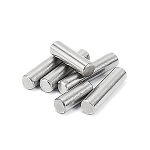 Boxonly 5 PCS M5x5mm Dowel Pins 304 Stainless Steel Cylindrical Pin Pegs Support Shelves Fasten Elements GB119 Fixed Pin Shaft