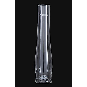 B&P Lamp 2 5/8 Inch by 12 3/4 Inch Clear Glass Lamp Chimney Designed to Fit an Aladdin Lox-on Style Burner or Gallery