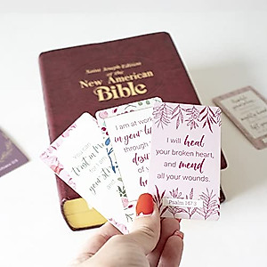 bloom daily planners Writefully His Prayer Card Deck (Pack of 30) - Inspirational Christian Bible Verses for Women - Scripture Encouragement Mini Quote Cards - Assorted Designs - 2” x 3.5”