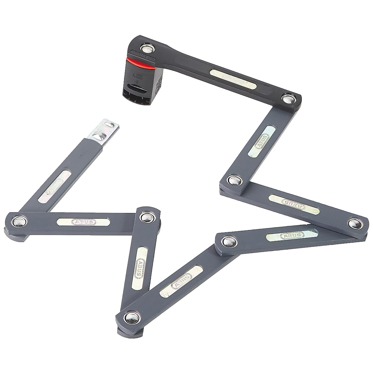 Abus uGrip Bordo 5700 Big - 3.2ft – 5mm Steel Links – Black - w/SH Bracket, 867439