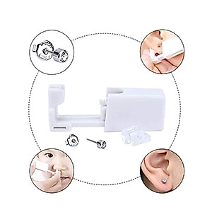 ANTCRZ Earrings Disposable sterile Ear Piercing Device Cartilage cochlear Spiral Piercing Gun Painless Piercing Tool Machine kit Stud Jewelry