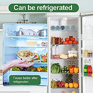 20oz Overnight Oats Containers with Lids,Oatmeal Container To Go with Lids and Spoon Leak-proof Overnight Oats Jars for Breakfast On The Go Cups (White)