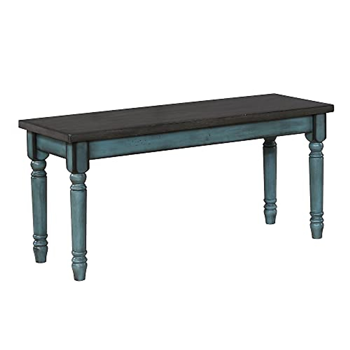 Powell Furniture Willow Dining Bench, Multicolor, 40”W x 14.02”D x 18.31”H