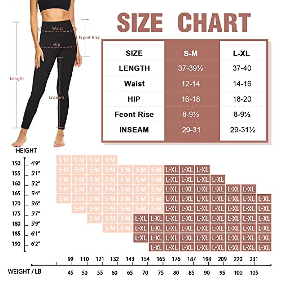 V Cross Waist Leggings for Women-Tummy Control Soft Workout Running High Waisted Non See Through Black Yoga Pants