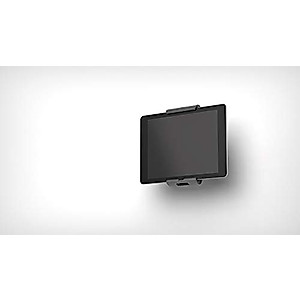 Durable Wall-Mounted Tablet Holder, Silver/Charcoal Gray