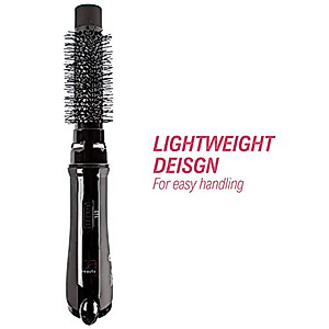 Salon Beauty CAJ 3-in-1 Hair Dryer One-Step Volumizer Negative Ion Hair Straightening Curling Hot Air Dryer Short and Long Hair Brush 1" Inch Styler Wand