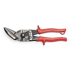 Wiss 9-1/4" Metalmaster Offset Straight and Left Cut Aviation Snips - M6R , Red