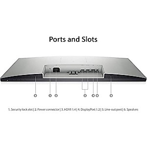 Dell Newest 27-inch QHD 1440p (2560 x 1440) IPS Ultra-Thin Bezel Monitor, 75Hz Refresh Rate, ADM FreeSync, HDMI, DisplayPorts, Built in Speakers, VESA Certified, Sliver