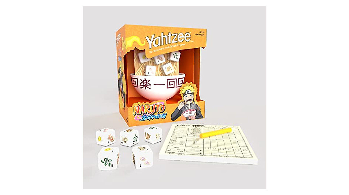 Collectible Naruto Yahtzee Ramen Bowl Dice Game for Family Night