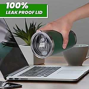 VEGOND Tumbler Replacement Lids for 20 oz Tumblers, Spill Proof Splash Resistant Lids 1pc