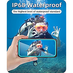 WIFORT iPhone 11 Waterproof Case - Built-in Screen Protector Water Resistant Cover Protective Drop Protection Hard, Shockproof Full Body Defender Tough Military Grade - 6.1" Teal