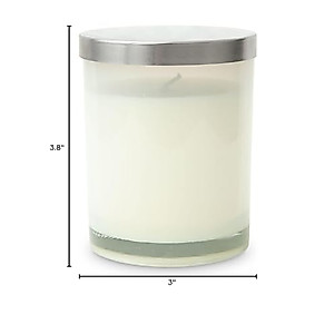 Weddingstar 9oz Glass Jar Gift Candle with Lid, Unscented - Non Customizable
