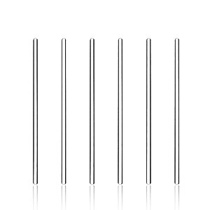 ULAB Scientific Glass Stirring Rods, Length 300mm, Dia.5mm, Glass Material, Pack of 6, UMP1002