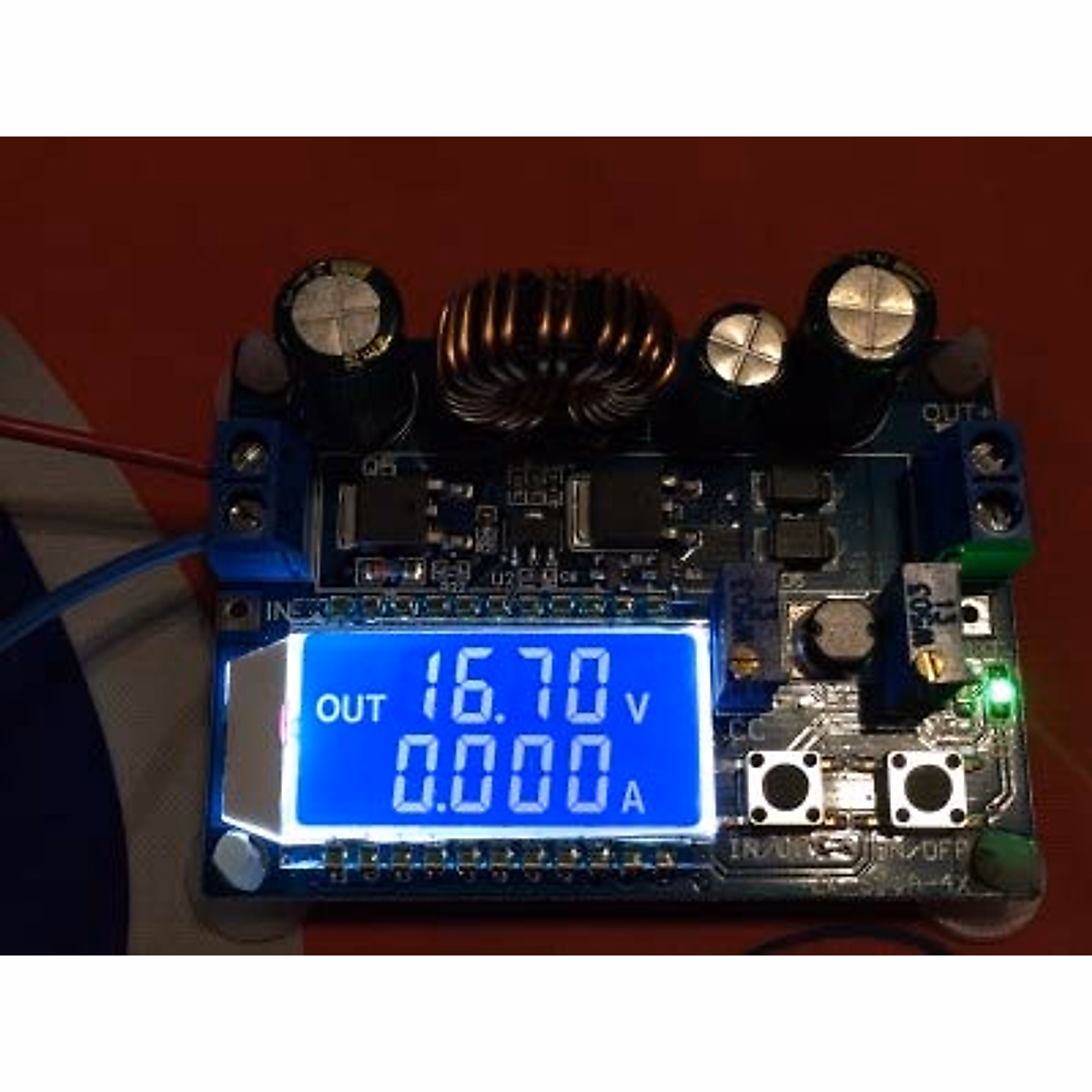 CenryKay Adjustable USB Power Supply Module, 15W DC-DC 0.5-30V Step Up/Down Module CVCC Buck Boost Voltage Converter Support Fast-Charge Trigger (Boost Converter)