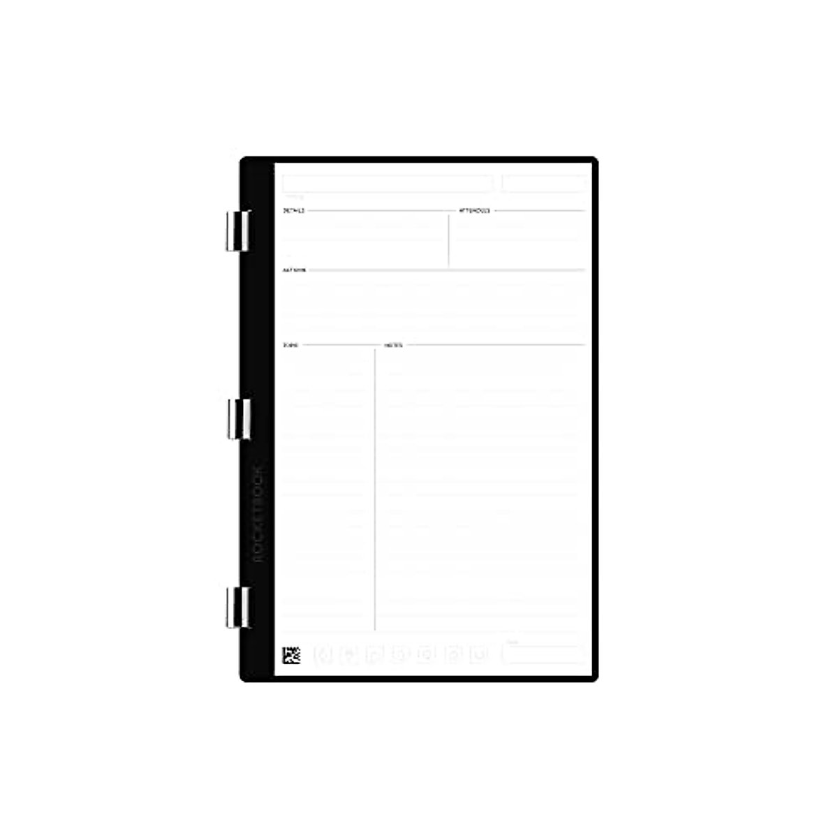 Rocketbook Pro Meeting Notes Page Pack | Scannable Pro Pages for Note Taking - Write, Scan, Erase, Reuse | 20 Sheets | Executive Size: 6 in x 8.8 in