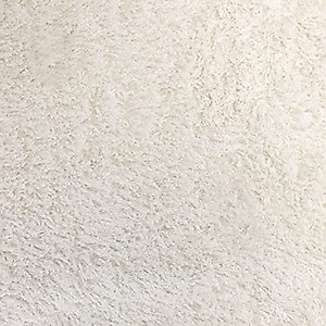 Texco Inc Fluffly Flokati Faux Fur Fabric-1 Yard, White