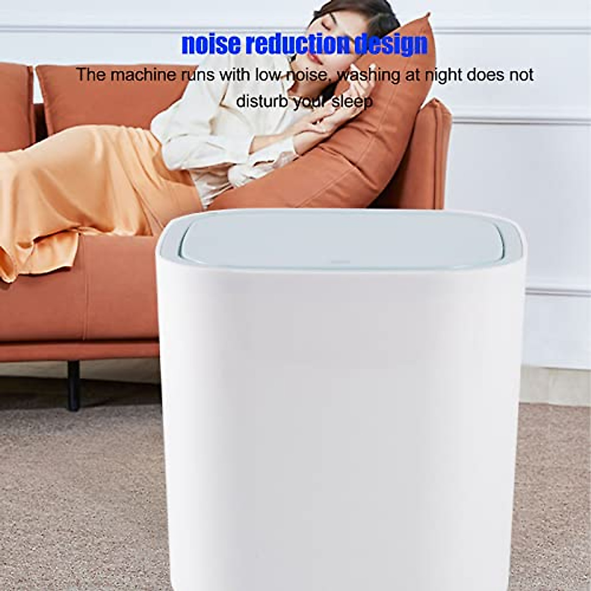 3.8L Mini Washing Machine, Portable USB Powered Smart Timing Laundry Tub with Low Noise, Personal Cleaning Machine Turbine Washers for Socks/Underwear/Bra/Baby Clothes