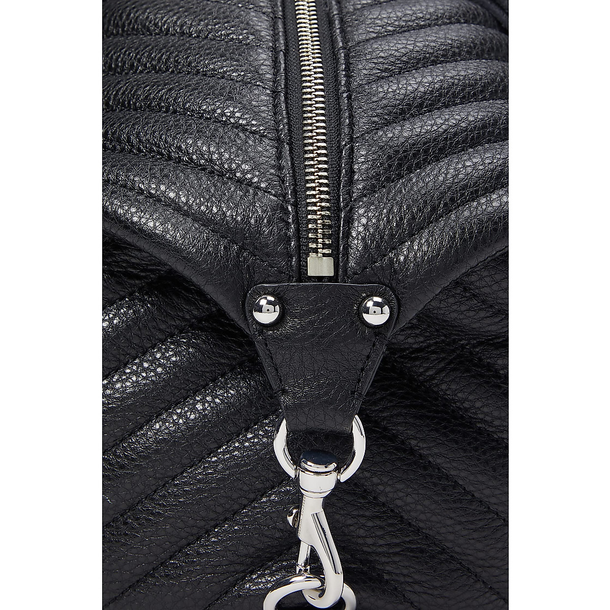 Rebecca Minkoff Small Julian Chevron Quilted Backpack Black One Size