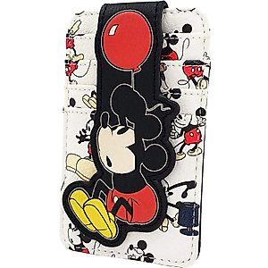 Loungefly Disney Mickey Mouse Balloon All Over Print Card Holder Wallet