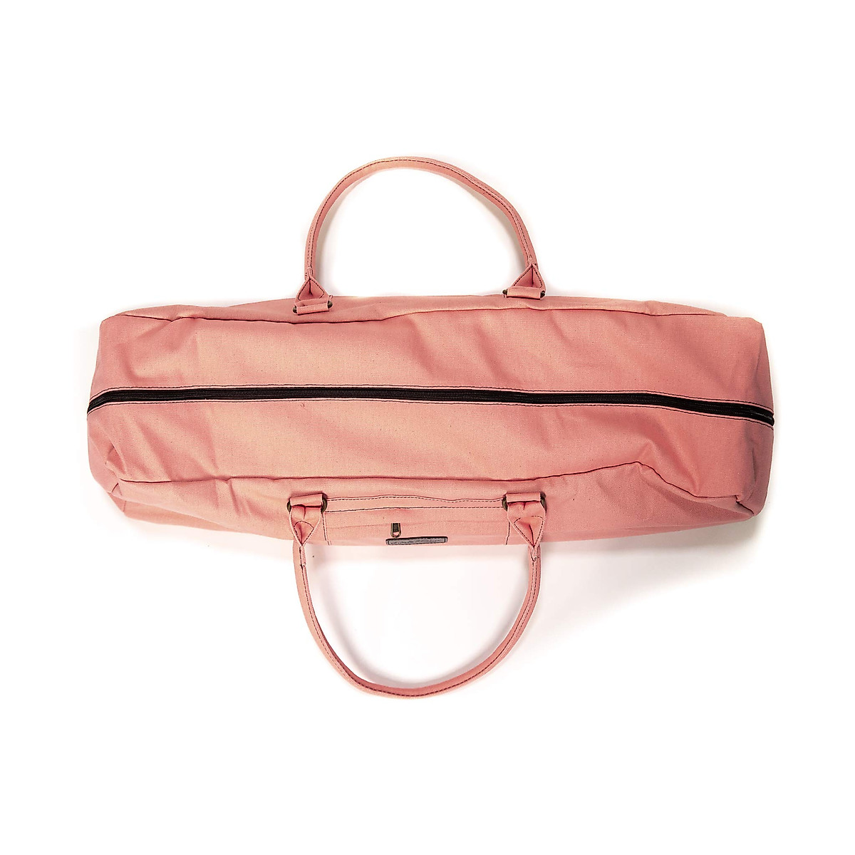 Kindfolk Yoga Mat Duffel Bag Canvas with Pocket and Zipper (Pink)