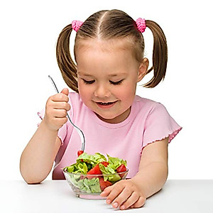 9 Piece Stainless Steel Kids Forks, Kids Cutlery, Child and Toddler Safe Flatware, Kids Silverware, Kids Utensil Set, Includes A Total of 9 Forks for Great Convenience, Ideal for Home and Preschools