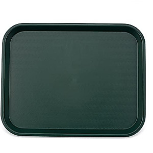 Carlisle FoodService Products Cafe Plastic Fast Food Tray for Cafeteria, 14" x 18", Green