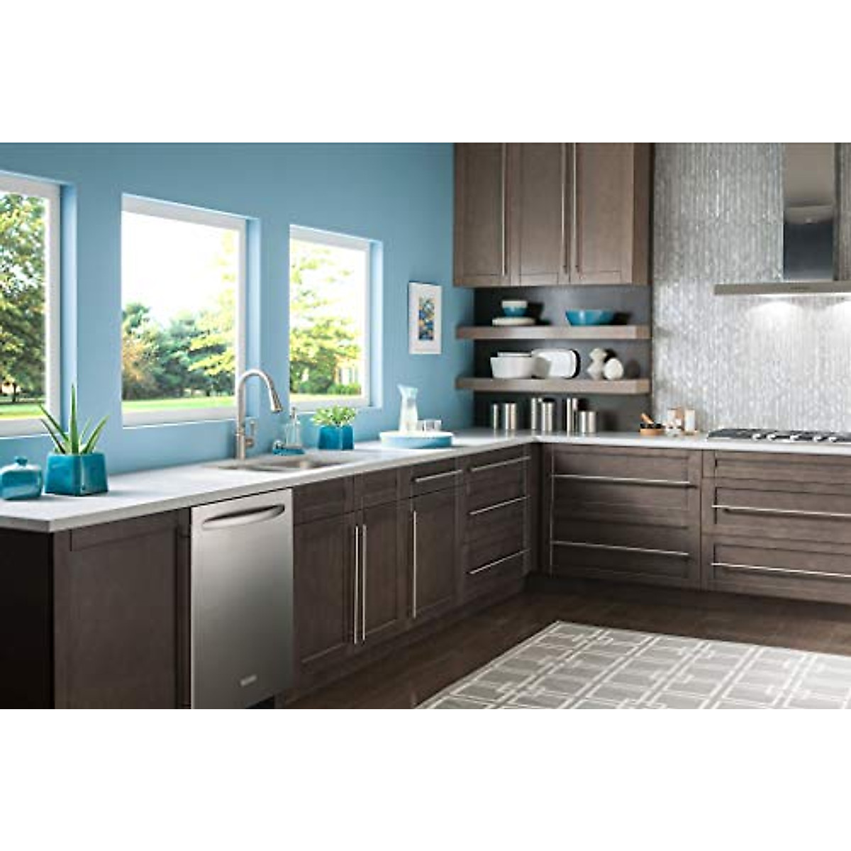 Moen 87359E2SRS Delaney One-Handle High Arc Pulldown Kitchen Faucet, Spot Resist Stainless