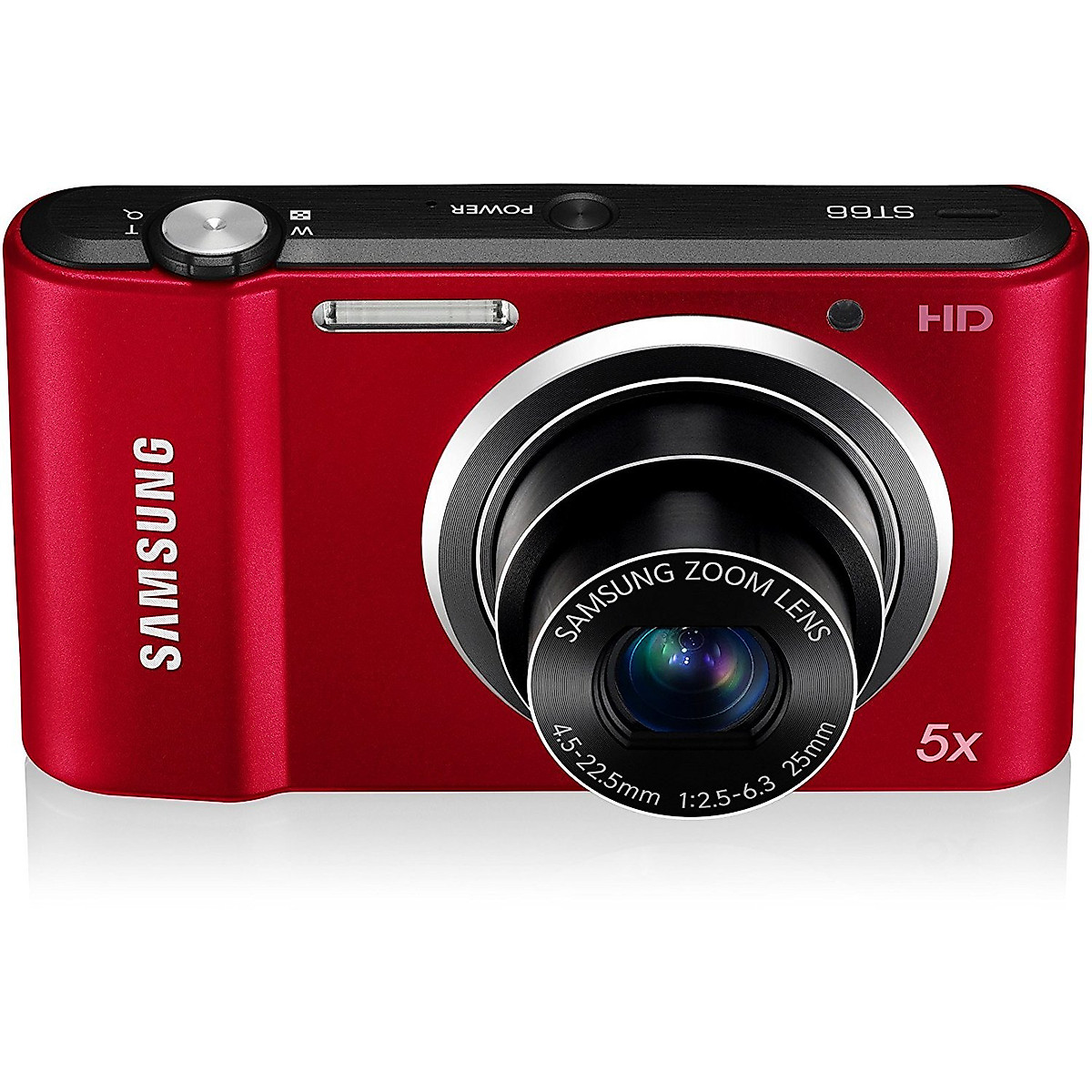 Samsung ST66 16 MP Compact Digital Camera - Red (EC-ST66ZZBPRUS)