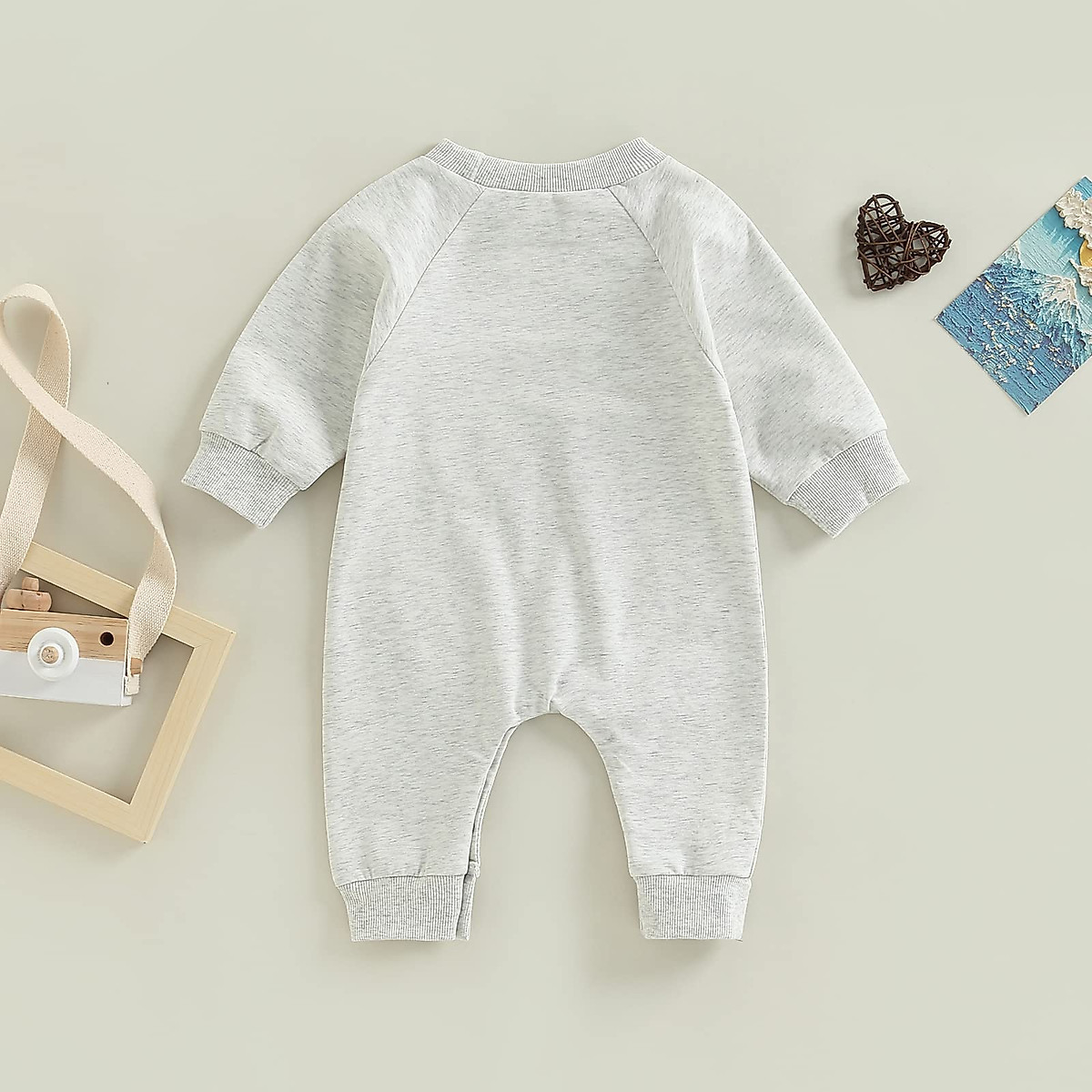 Infant Baby Boys Girls Football Season Jumpsuit Watch Football with Daddy Funny Romper Playsuit Sweatshirt (with Daddy, 0-3 Months)