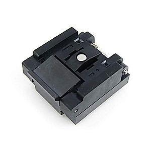 QFN28 Clamshell Programming Adapter Socket/Burning Socket/IC Test Socket QFN-28(36) B-0.5-02, 28-Pin, 0.5mm Pitch, IC Test Burn-in Socket, Applied to QFN28, MLP28, MLF28 Packages.