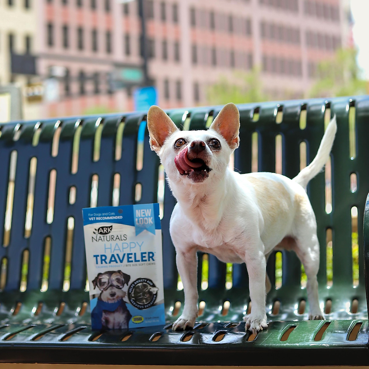 Ark Naturals Happy Traveler Calming Chews Bundle Pack, Ease Anxious and Nervous Behavior in Dogs and Cats, Vet Recommended, 2 Pack