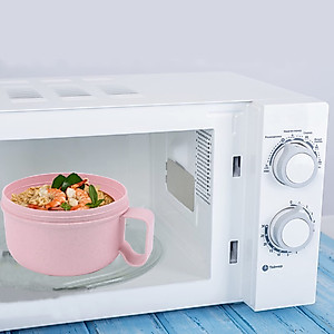 GMAEURL Microwave Ramen Bowl Cooker With Lid Instant Noodle Bowl Soup Bowl Bpa Free/Food Grade For Office College Dorm Room Instant Cooking Dishwasher Safe