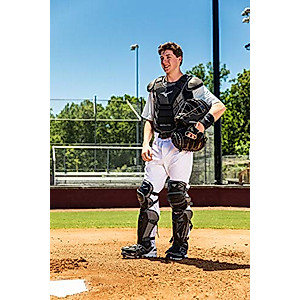 Mizuno Samurai Adult Baseball Boxed Catcher's Gear Set , Black-Grey, 15" Men's Adult