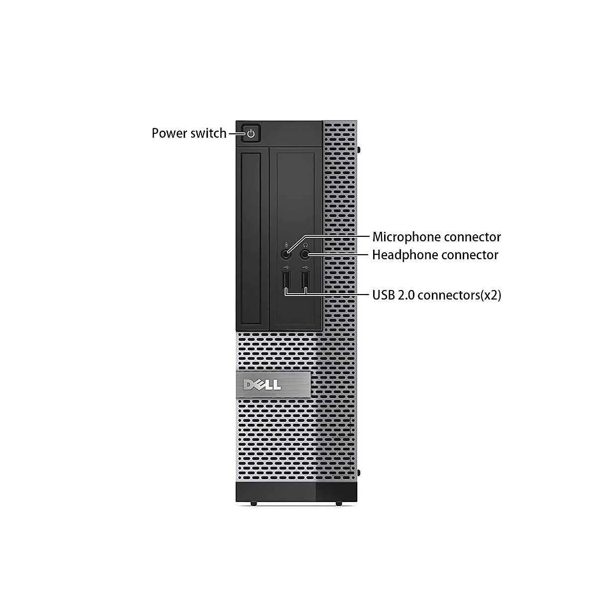 Dell OptiPlex 3020-SFF, Intel Core i5-4570 3.2GHZ, 16GB RAM, 512GB SSD Solid State, 4K Support, DVD, WiFi, DP, VGA, Keyboard, Mouse, Windows 10 Pro 64bit - Multi Languages Support (Renewed)