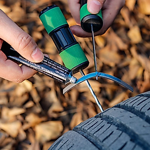 Uwueri New Method Tire Repair kit, New Designed Tire Plug Kit to Fix Flat Auto Cars, Motorcycle, Offroad, Tractor, Trailer, SUV, Pickup, ATV/UTV and Scooters, Love It Once Learned